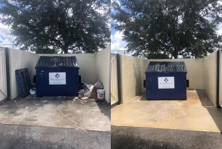 Dumpster Pad Cleaning Service | Gallo Bros Power Washing